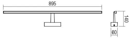 Redo 01-1678 - LED Koupelnové osvětlení zrcadla NEPTUNE LED/18W/230V IP44