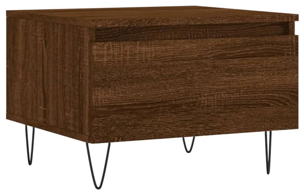 vidaXL Konferenční stolek hnědý dub 50 x 46 x 35 cm kompozitní dřevo