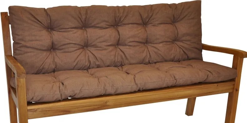 Axin Trading Polstr na zahradní lavičku 150x50 cm (sada) Polstr: Světle zelený melír