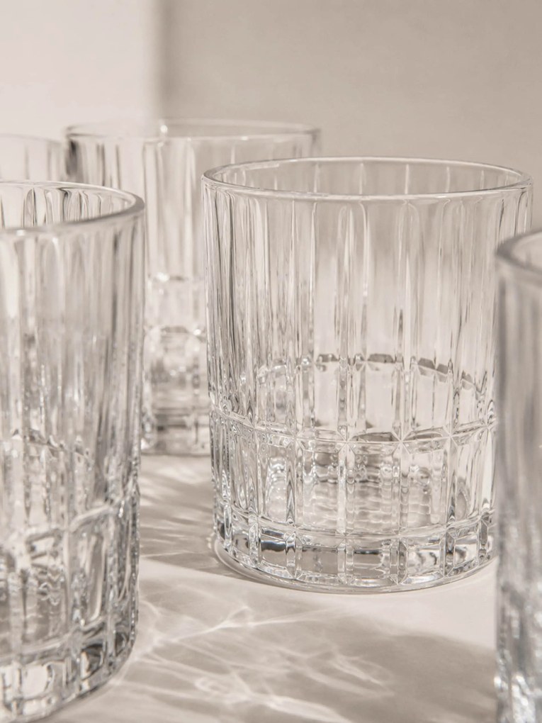 Sinsay - Sklenice s reliéfním vzorem 4 pack - clear