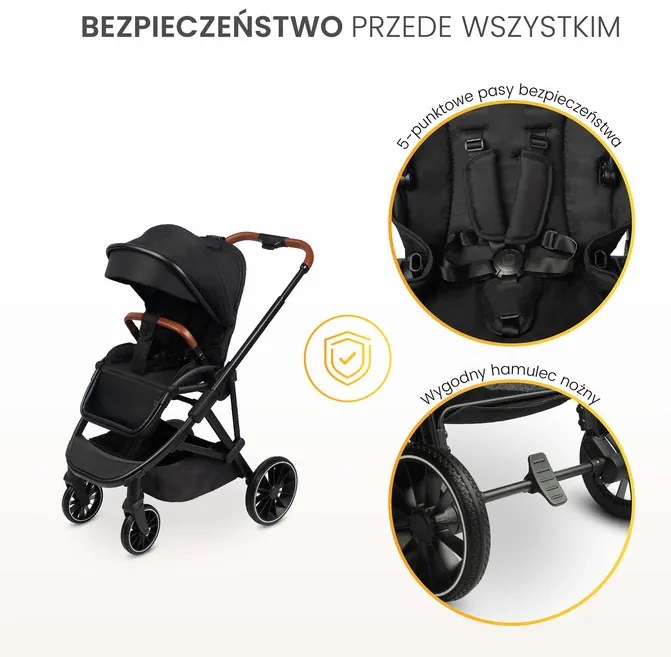 CARETERO sportovní kočárek RATIO DARK GREY