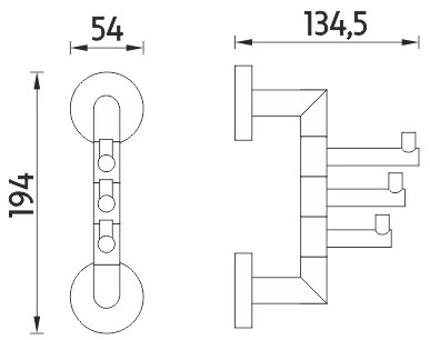 Nimco Háček otočný UNIX ČERNÁ - UNC 13099-90