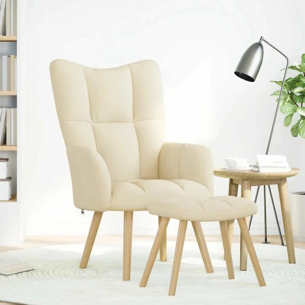 vidaXL Relaxační křeslo s podnožkou textil [4016785] Barva: Hnědá