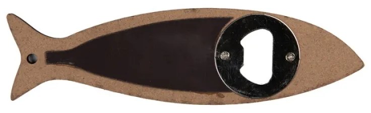 Modrý keramický otvírák na lahve ryba – 5x18 cm
