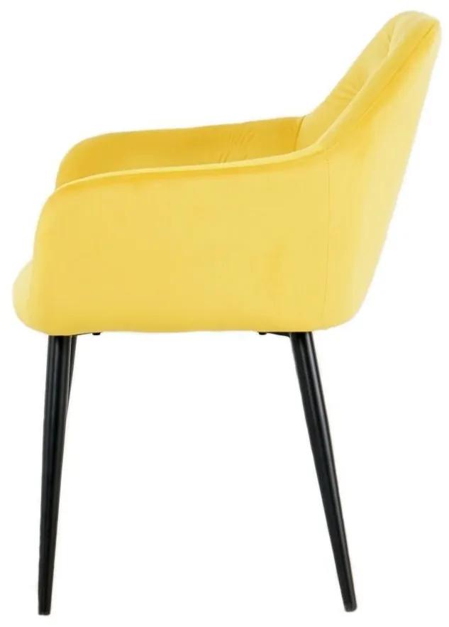 LuxuryForm Jídelní židle Atlanta - žlutá