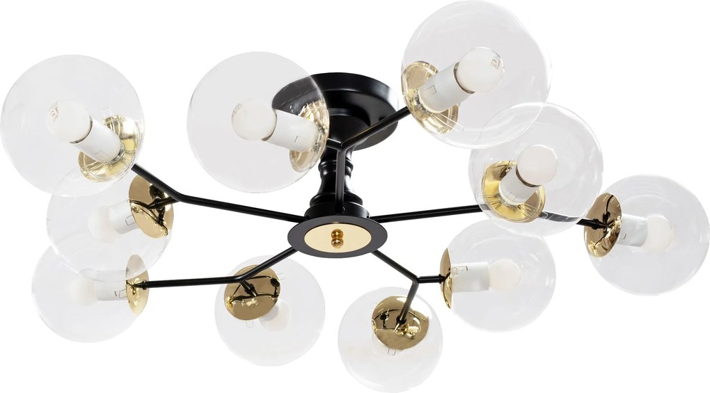 Toolight Toolight, závěsné svítidlo 10xE27 APP1136-10C, černá-zlatá, OSW-40109