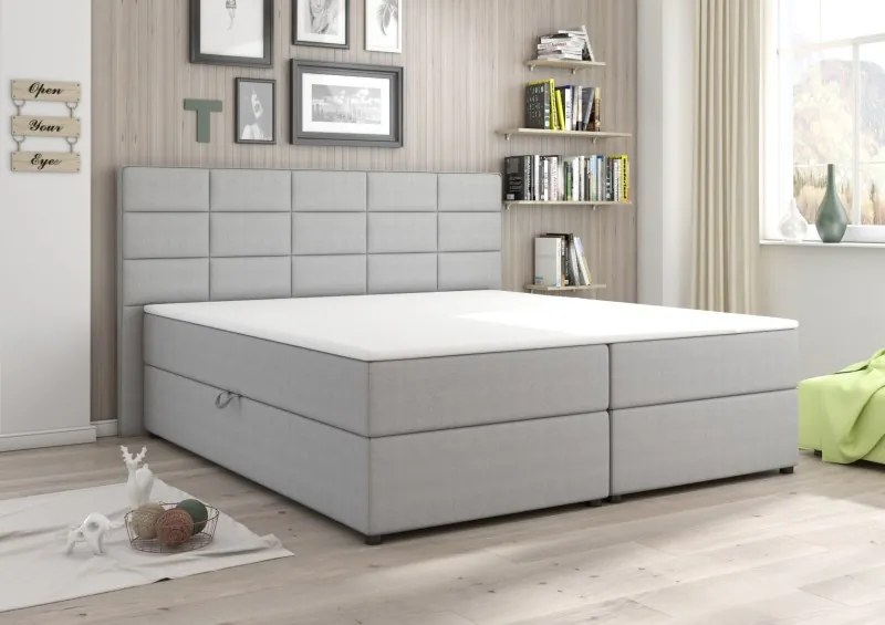 Kontinentální postel boxspring Burgas 160x200 s úložným prostorem