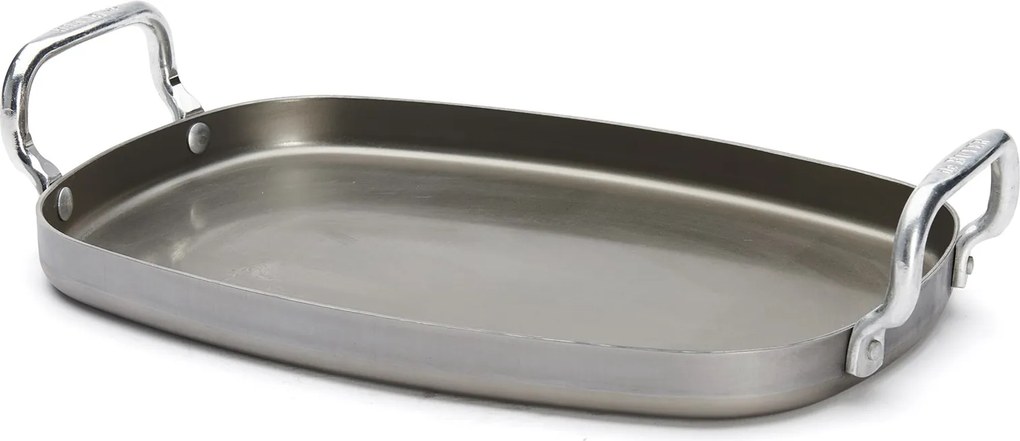 Oválná pánev ke grilování Plancha de Buyer MINERAL B 38x26cm hladká