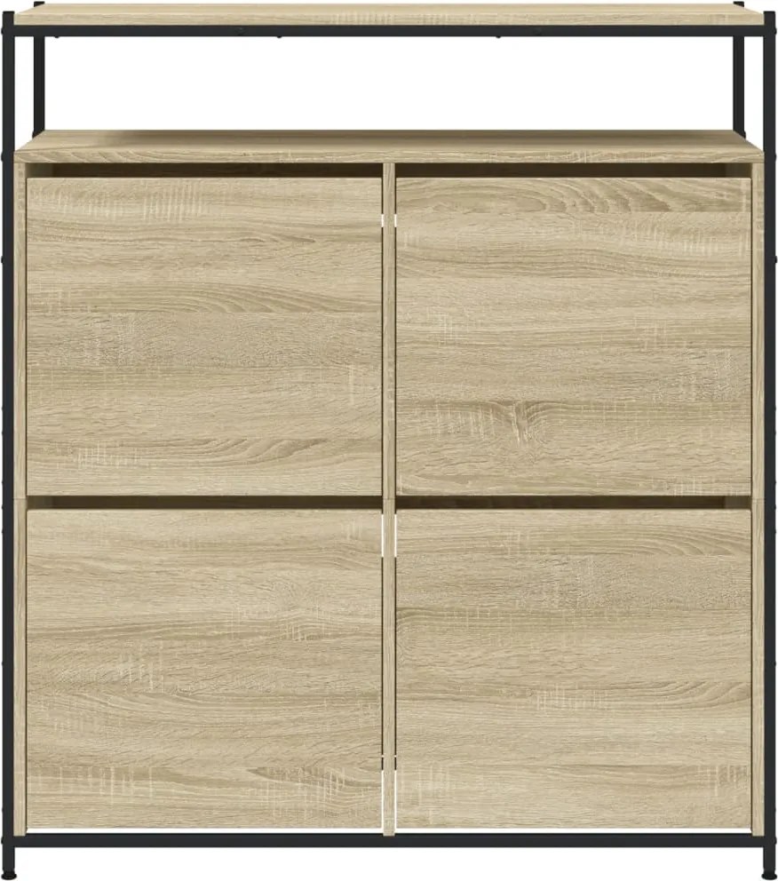 Botník se 4 výklopnými zásuvkami dub sonoma 100 x 34 x 112 cm 3214414