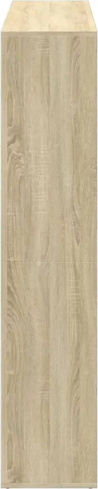 Knihovna dub sonoma 137,5 x 29 x 137,5 cm kompozitní dřevo 3310291