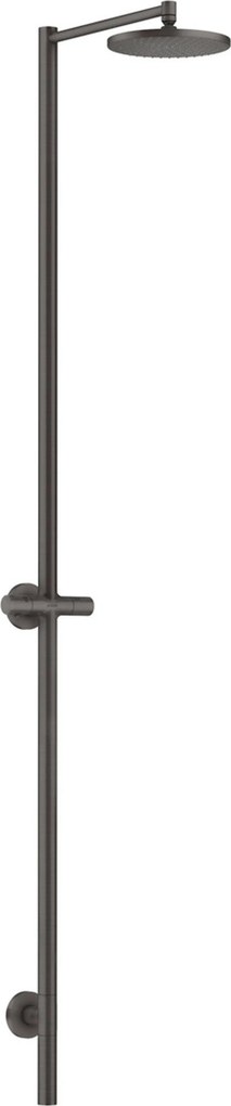 Axor Starck - Sprchový set s baterií, průměr 24 cm, kartáčovaný černý chrom 12671340