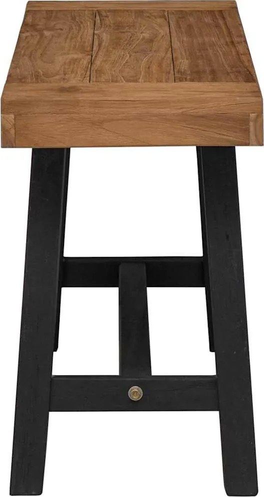 Lavice 110 cm masivní teakové dřevo 340743