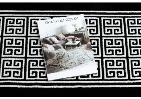 Dywany Luszczow Kusový koberec, Běhoun GLOSS moderni 6776 85 rám, černý / slonová kost Rozměr koberce: 60 x 300 cm