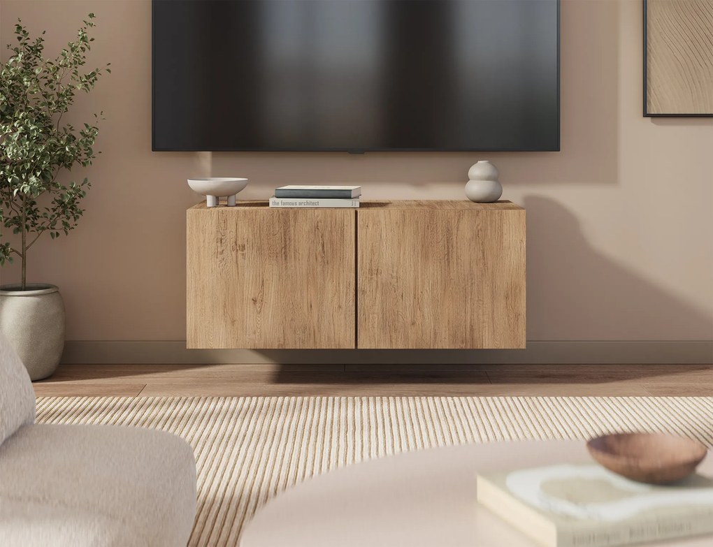 ADRK Furniture Lila Závěsný TV stolek ADRK-RTV-LIL-100-A