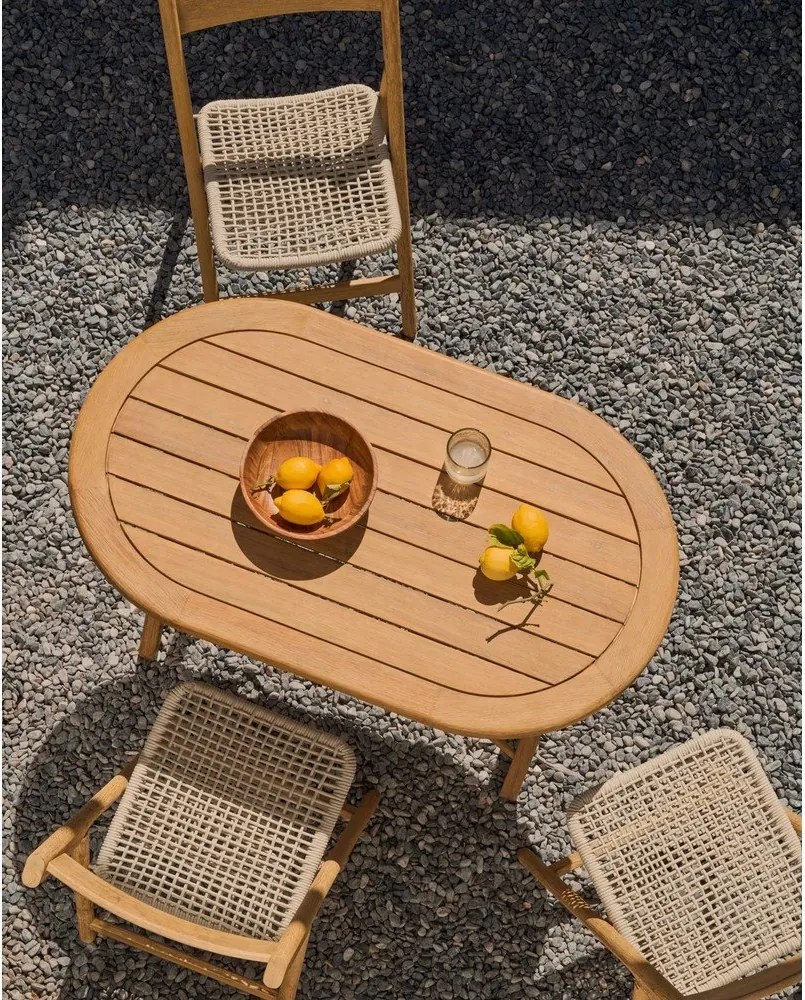 Zahradní jídelní stůl z masivu akácie 70x120 cm Dandara – Kave Home