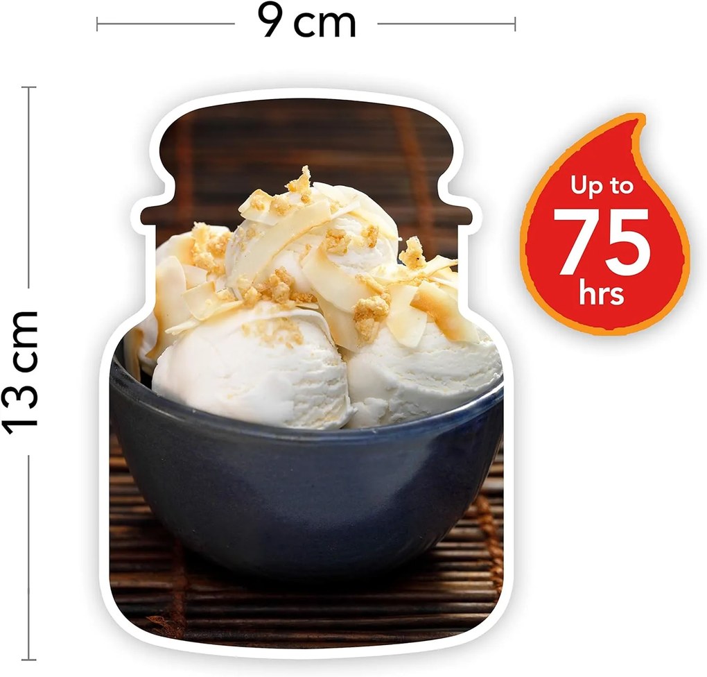 Yankee Candle vonná svíčka Classic ve skle střední Coconut Rice Cream 411 g