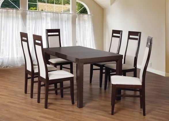 Set 3 - 6x židle, stůl, rozkládací (wenge/lana 21/buk)