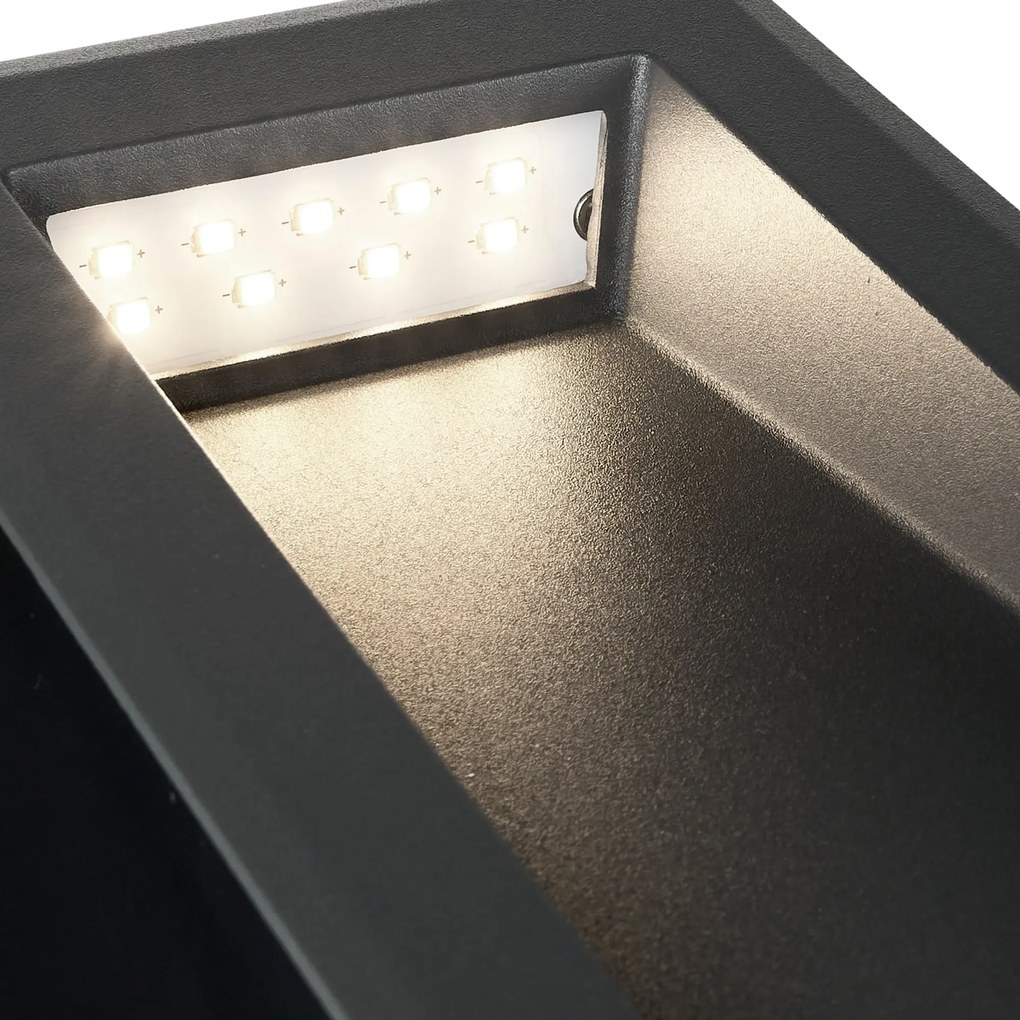 Trinity LILX0015 Venkovní zápustné svítidlo Fano Small LED 4,8W 3000K, antracit, rozměr 10,5x23,8cm, IP65