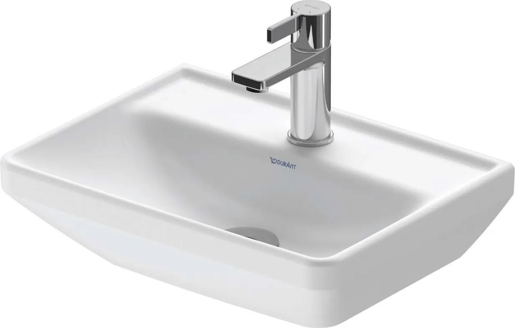 Duravit D-Neo - Umývátko 45x34 cm, bez přepadu, otvor pro baterii, matná bílá 0738453241