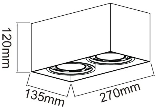 Minimalistické bodové svítidlo Cardi 2 bílá
