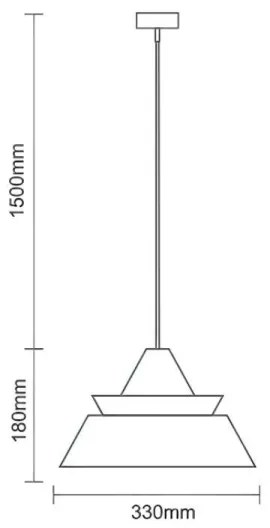 Dřevěný lustr na lanku 1xE27/60W/230V pr. 33 cm masiv/dub/ořech/kaučukovník