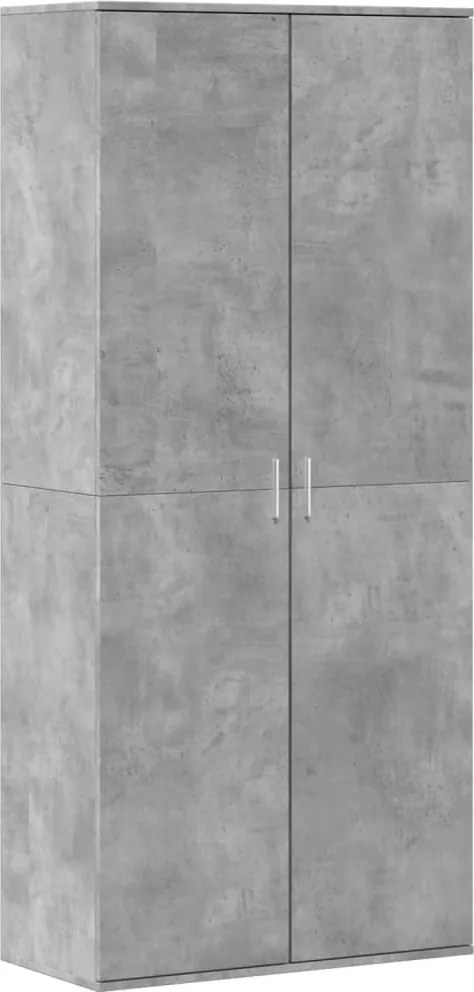Botník betonově šedý 80 x 39 x 178 cm kompozitní dřevo 3276675