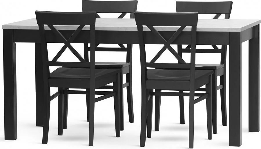 Stima Jídelní stůl CASA Mia variant | Délka stolu: 140,Odstín: bílá-buk,Rozklad: Bez rozkladu