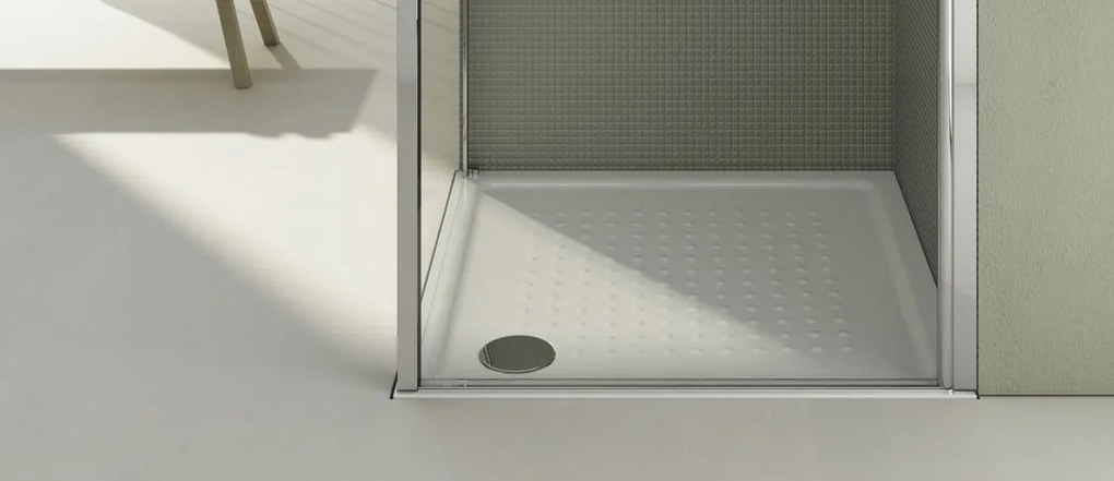 GSI GSI, Keramická sprchová vanička, čtverec 90x90x4cm, bílá ExtraGlaze, 47090911