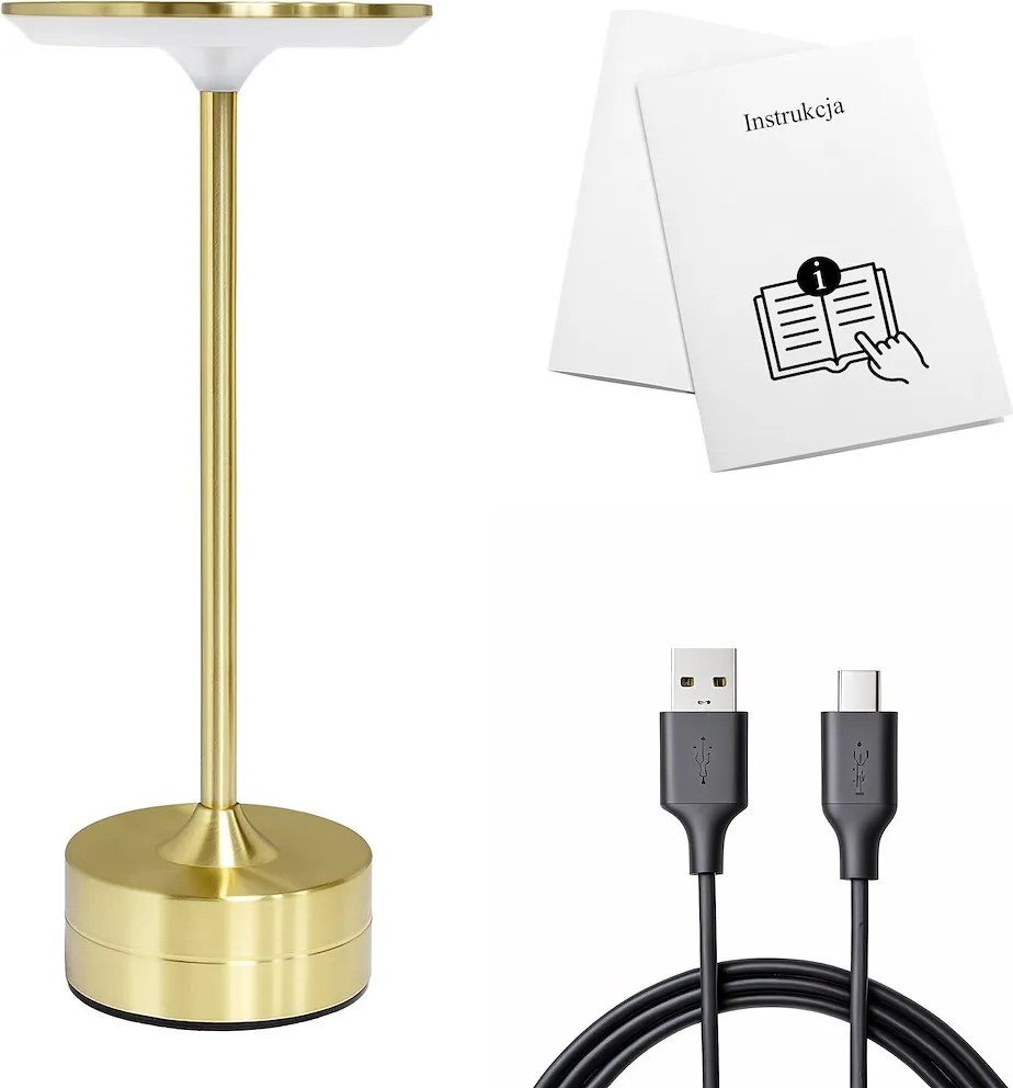 Stolní LED lampa Tavolo, 1x LED 2,5w, 3000-6000k, g