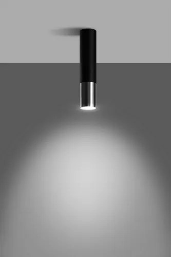 Stropní svítidlo SOLLUX Loopez GU10 1x40W bez zdroje SL.0939 černá/chrom