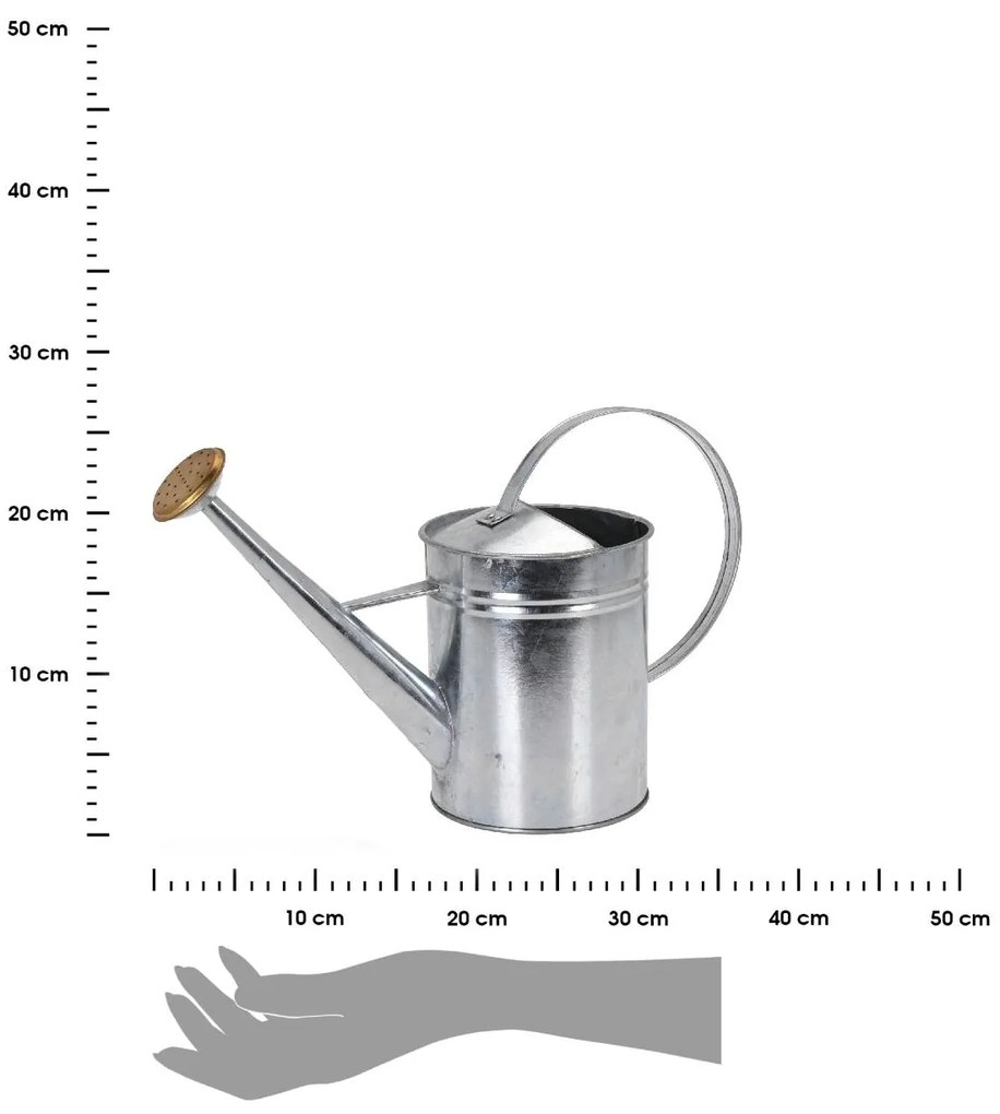 Konev na zalévání Ella, 1,9 l, stříbrná