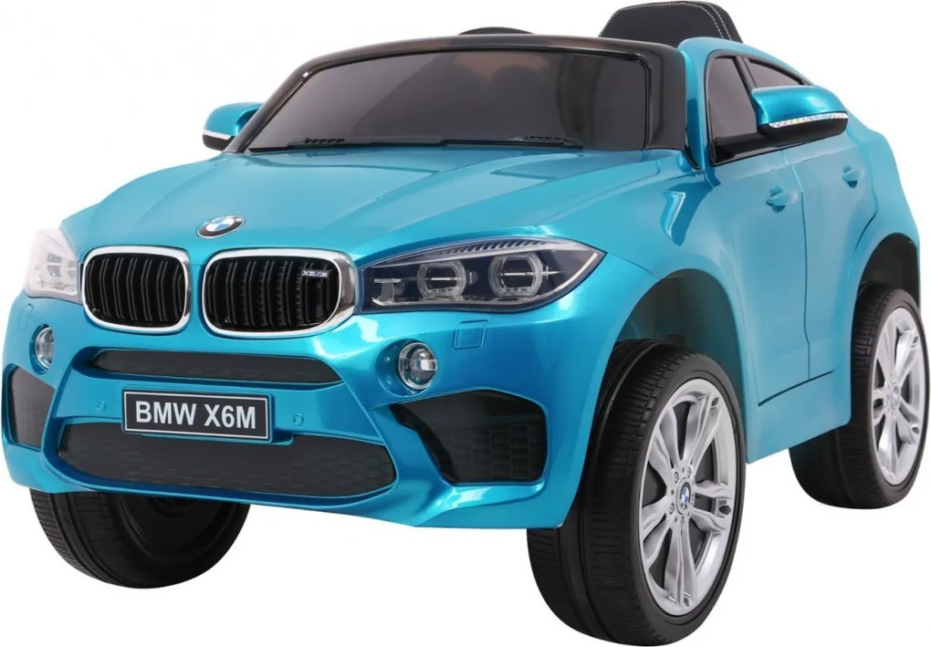 Ramiz Dětské elektrické autíčko BMW X6M lakované - modré SUV + dálkové ovládání