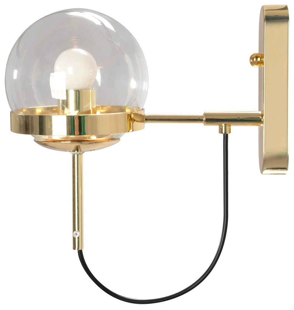 Toolight - Nástěnná lampa E27 60W APP910-1W, zlatá, OSW-06678