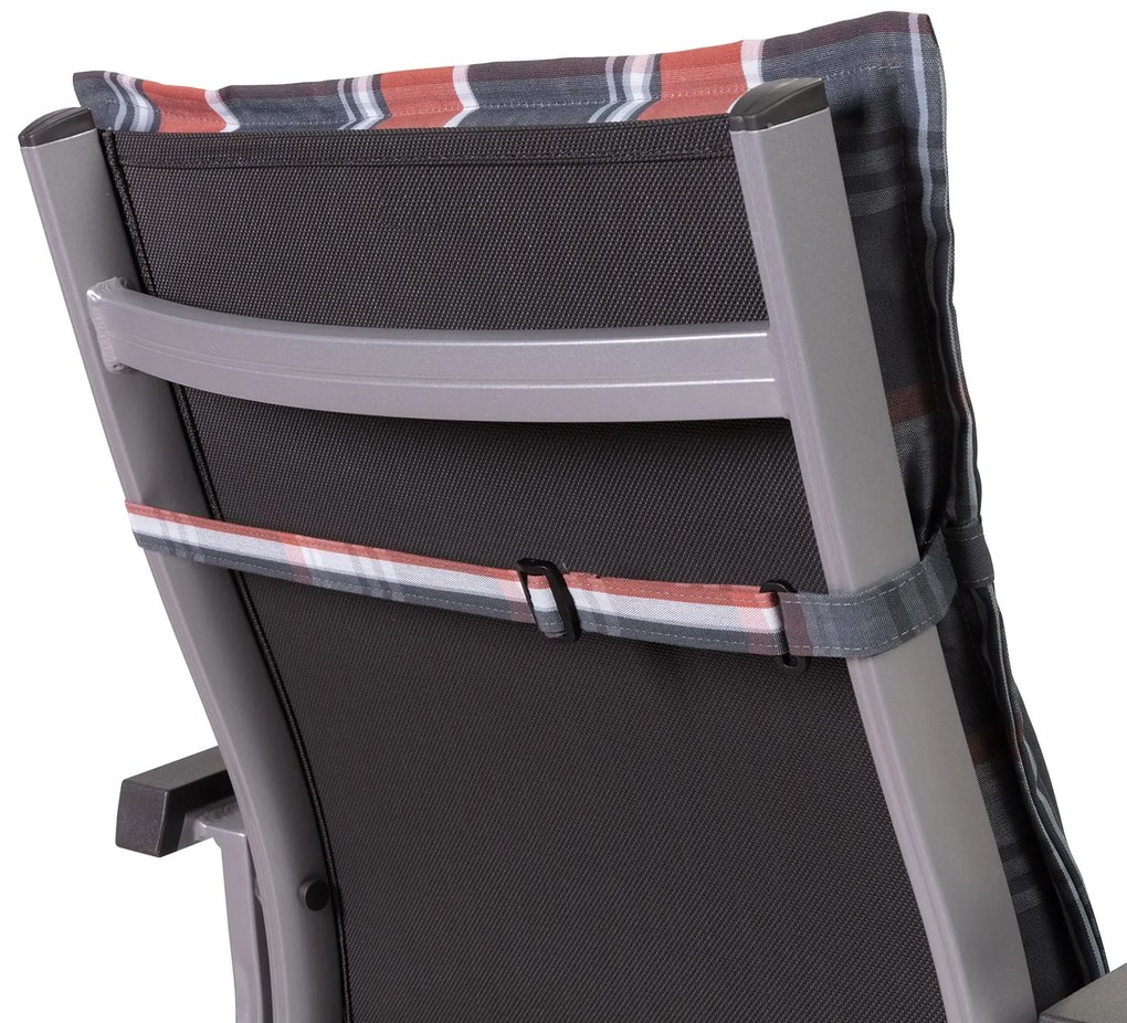 Prato, čalouněná podložka, podložka na židli, podložka na nižší polohovací křeslo, na zahradní židli, polyester, 50 x 100 x 8 cm, 2x čalounění