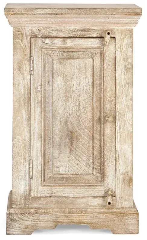 furniture-nabytek.cz - Masivní koupelnová spodní skříňka Patinor z mangového dřeva, lakovaná, přírodní barva – 48×33×80 cm
