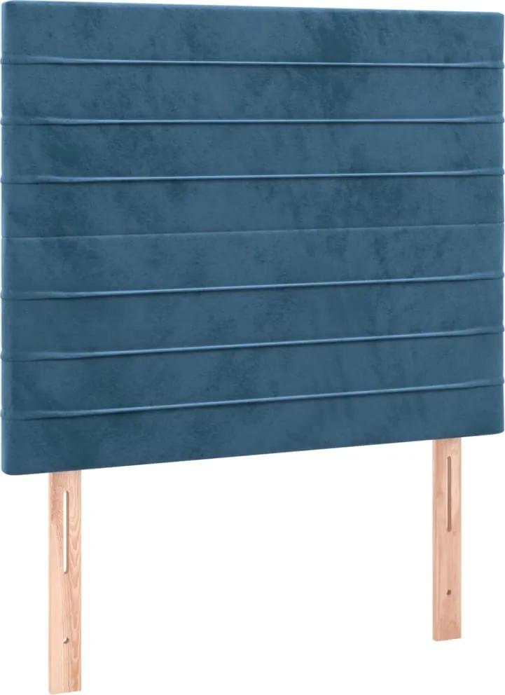 vidaXL Box spring postel s matrací 120 x 200 cm samet [3137893] Barva: světle šedá