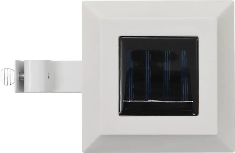 Zahradní solární lampy 12 ks LED čtvercové 12 cm bílé 277137