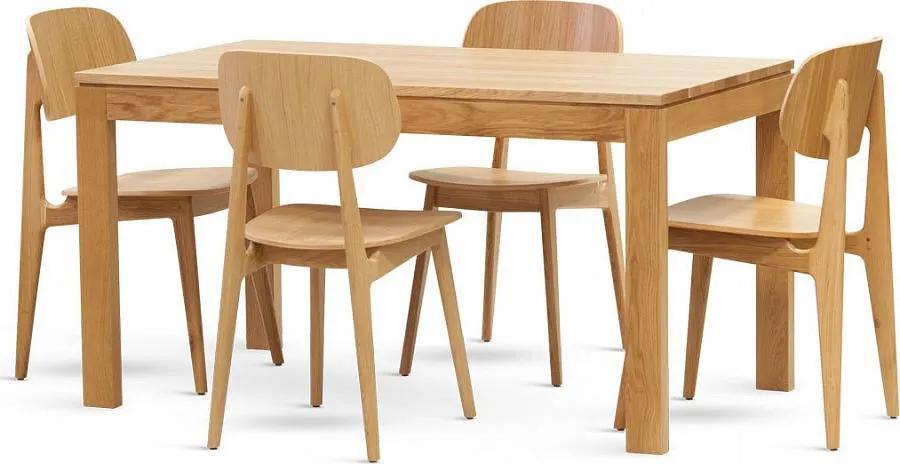Stima Dřevěná jídelní židle BUNNY masiv | Odstín: černá