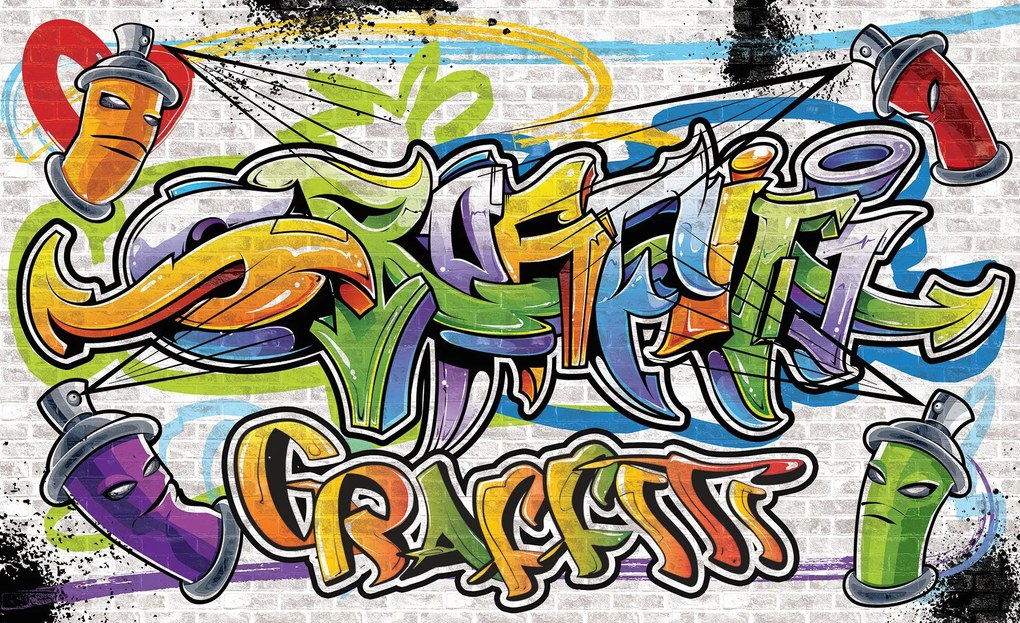 Fototapeta Graffiti vlies 208 x 146 cm