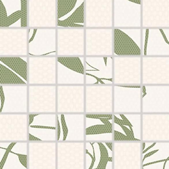 Rako Lint WDM05678 mozaika 29,8x29,8 zelená 8 mm rekt. 4 set