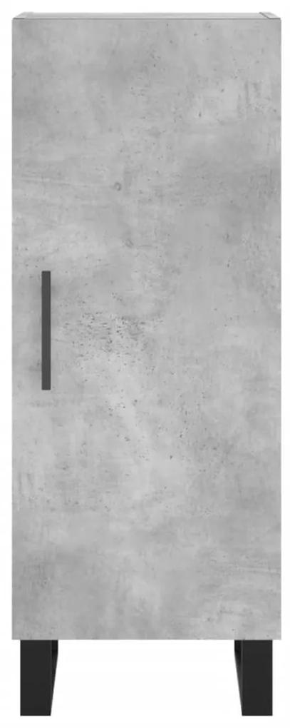 Skříň highboard betonově šedá 34,5x34x180 cm kompozitní dřevo,  3189665