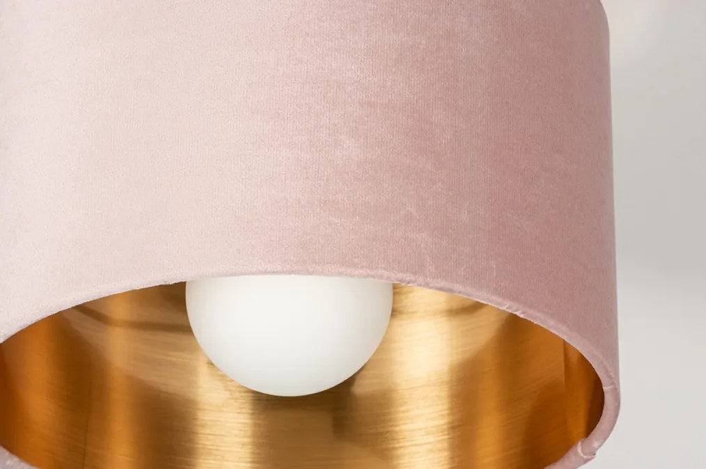 Stropní designové svítidlo Wildmore Pink and Gold 25