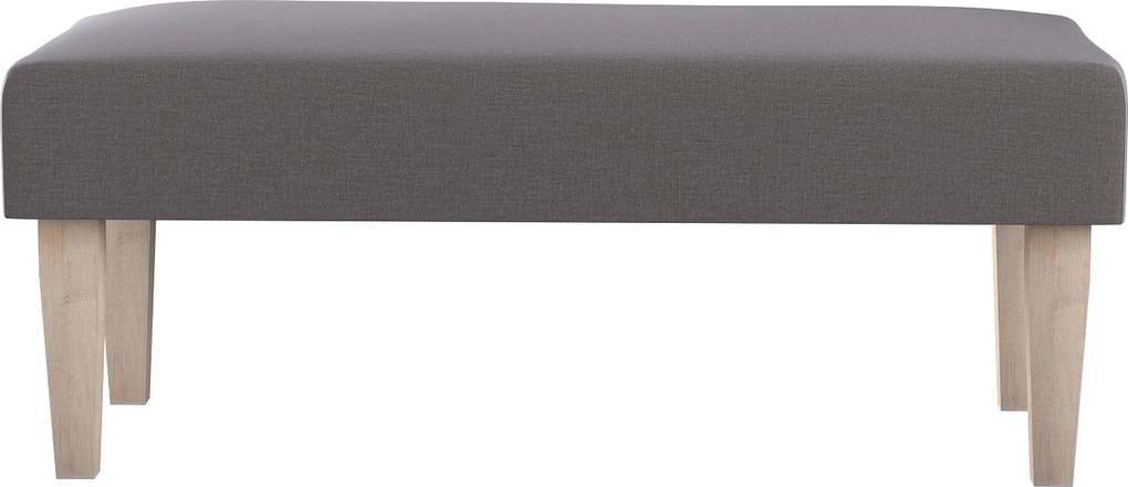 Dlouhá lavička 100x40cm barva hnědá látka sametová