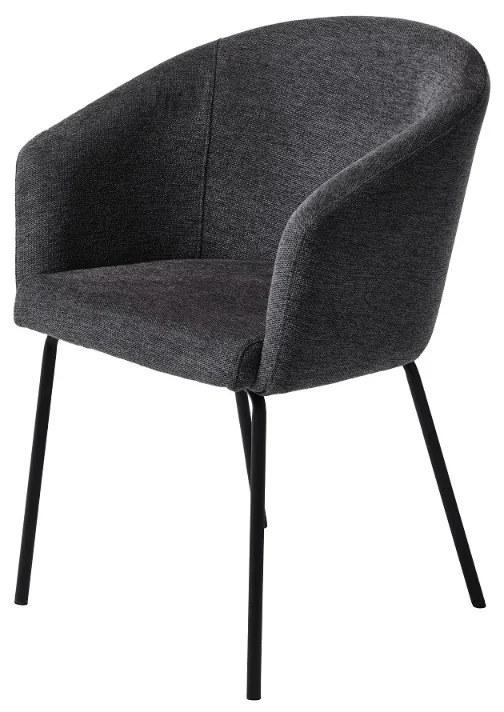 Designová jídelní židle Paulina tmavě šedá