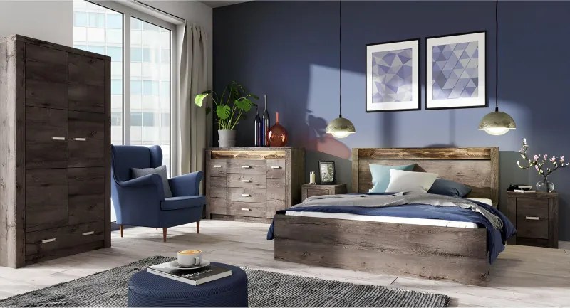Postel 160x200, jasan tmavý, INFINITY I-19 Kondela 0000149935