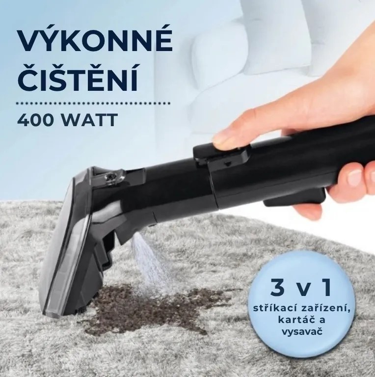 CLEANmaxx Ruční elektrický čistič koberců a čalounění PT-PRO 15177