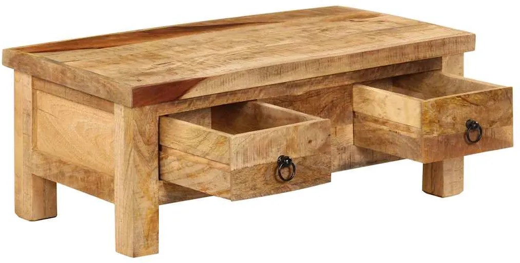 Konferenční stolek 90 x 45 x 35 cm masivní mangovníkové dřevo 247326