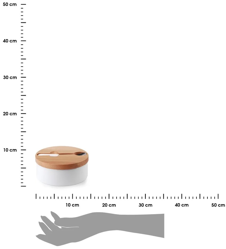 Porcelánová cukřenka Basic White, (fi)14,5 cm