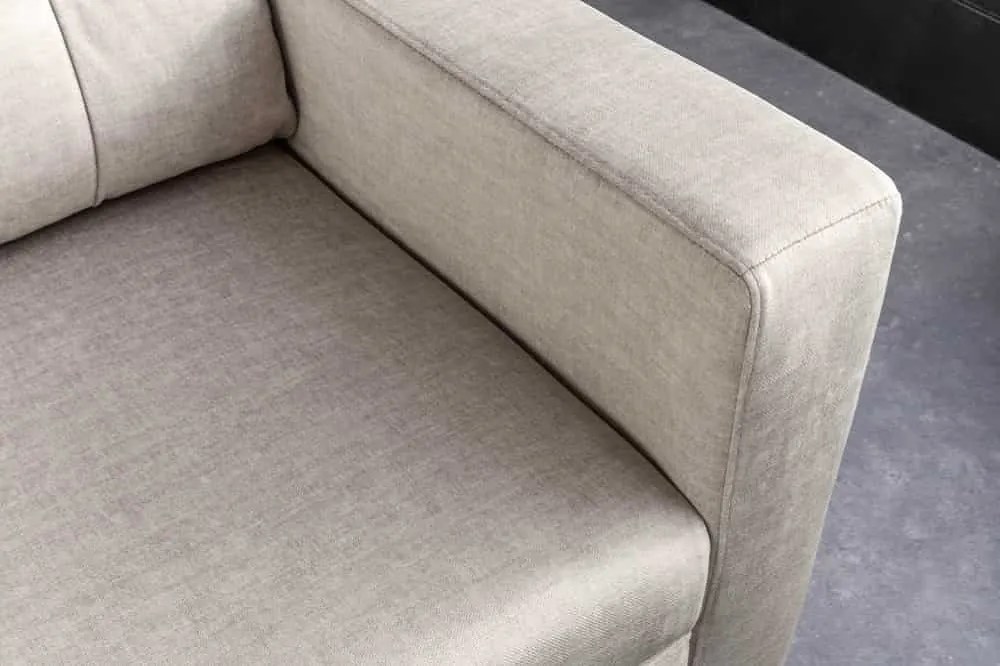 Designová rozkládací pohovka Zaragoza 142 cm béžový samet
