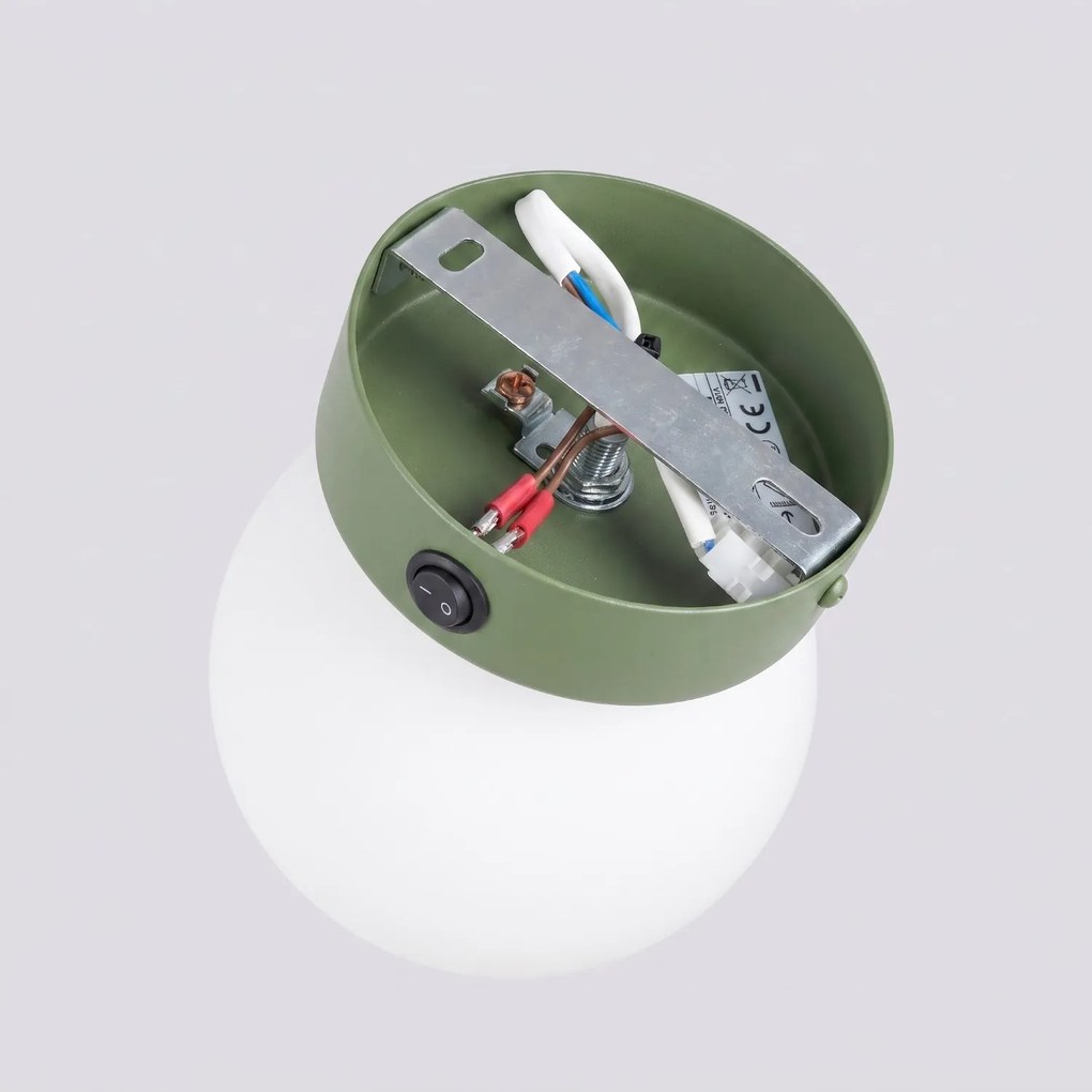 Sollux Lighting Nástěnné svítidlo YOLI 1 olivově zelené s vypínačem
